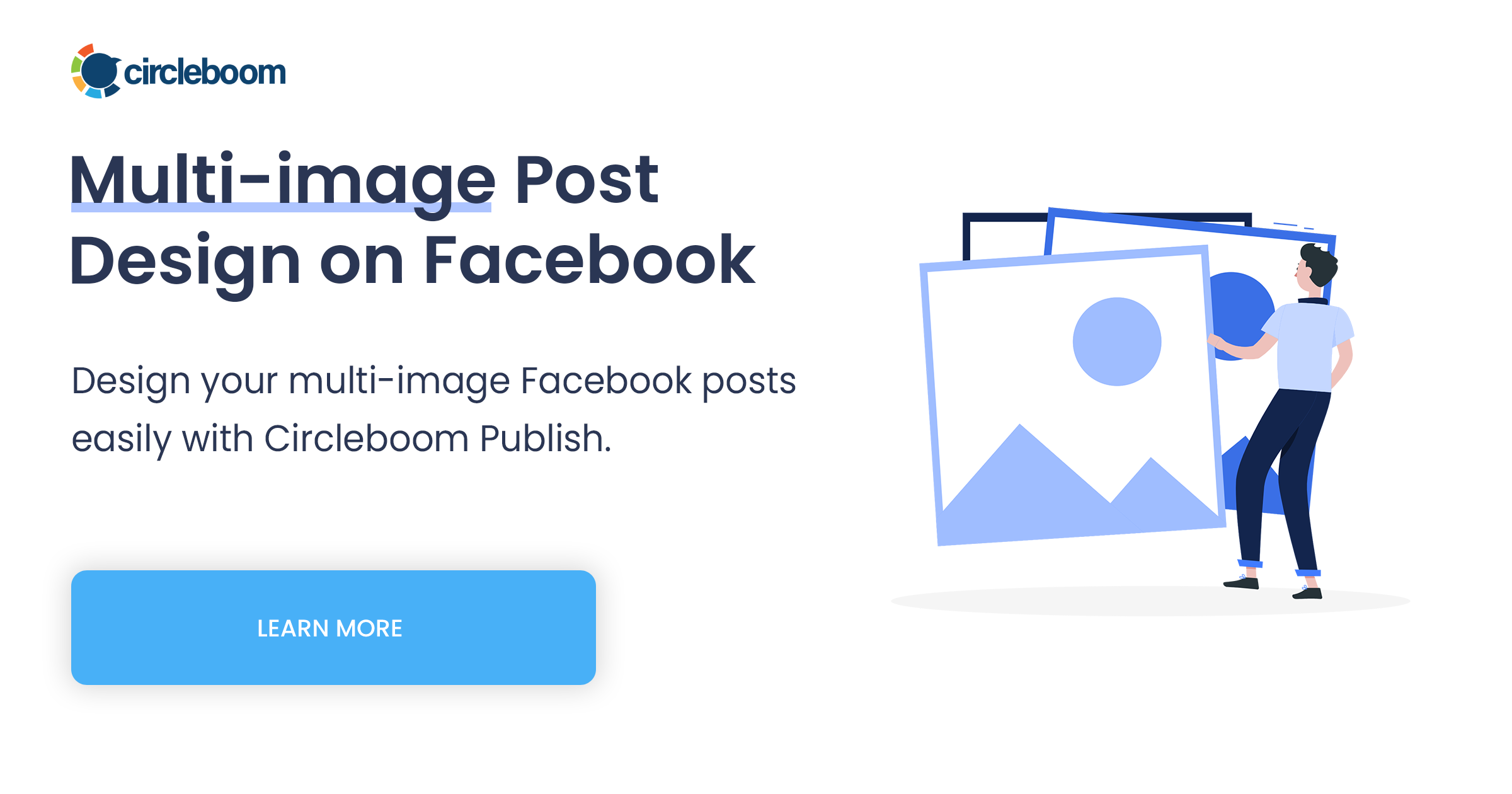 Multi Image Post Design on Facebook via Circleboom Publish!