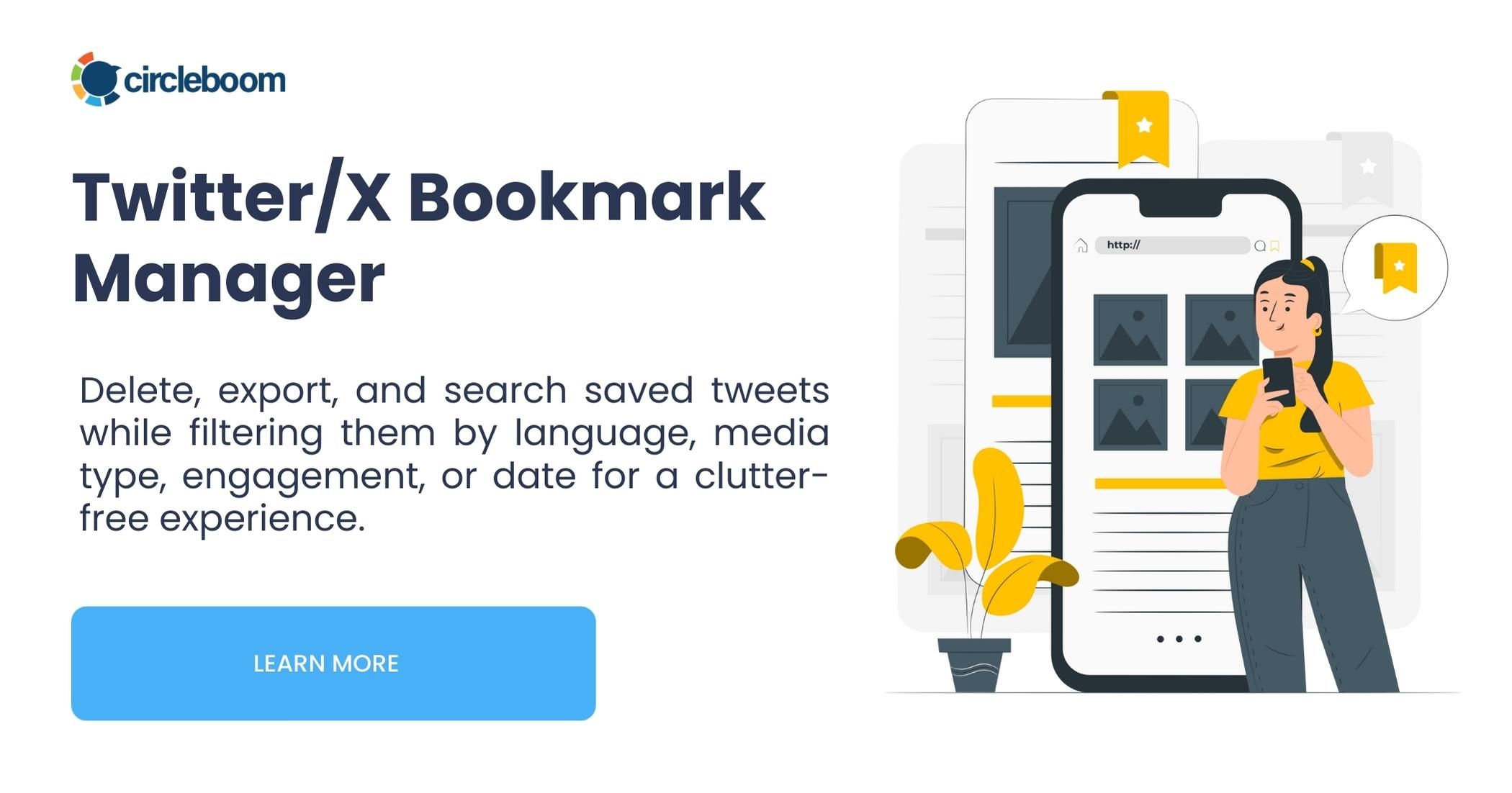Twitter Bookmarks Manager | Delete, Export & Search Bookmarks
